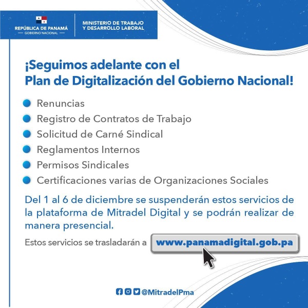 Digitalización De Servicios En La Plataforma Panamá Digital | Nacional ...