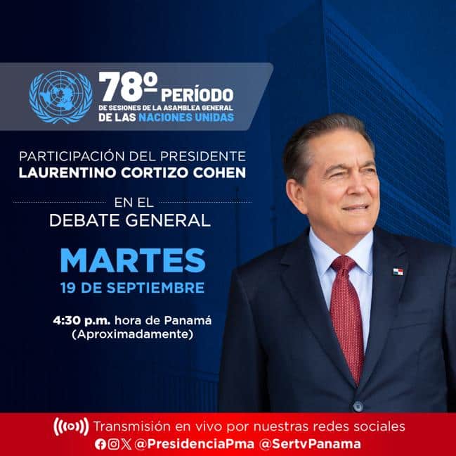 Presidente Laurentino Cortizo Cohen Intervendrá Esta Tarde Ante El Pleno De La Asamblea General ...